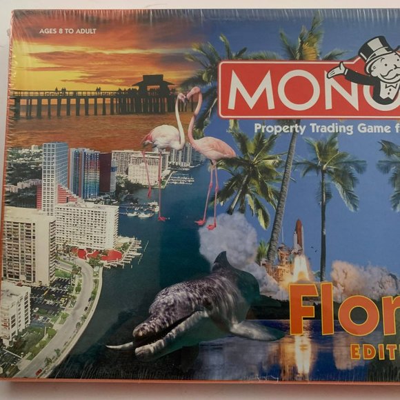 Hasbro | Games | Vintage Monopoly Florida Edition Board Game 998 Hasbro ...